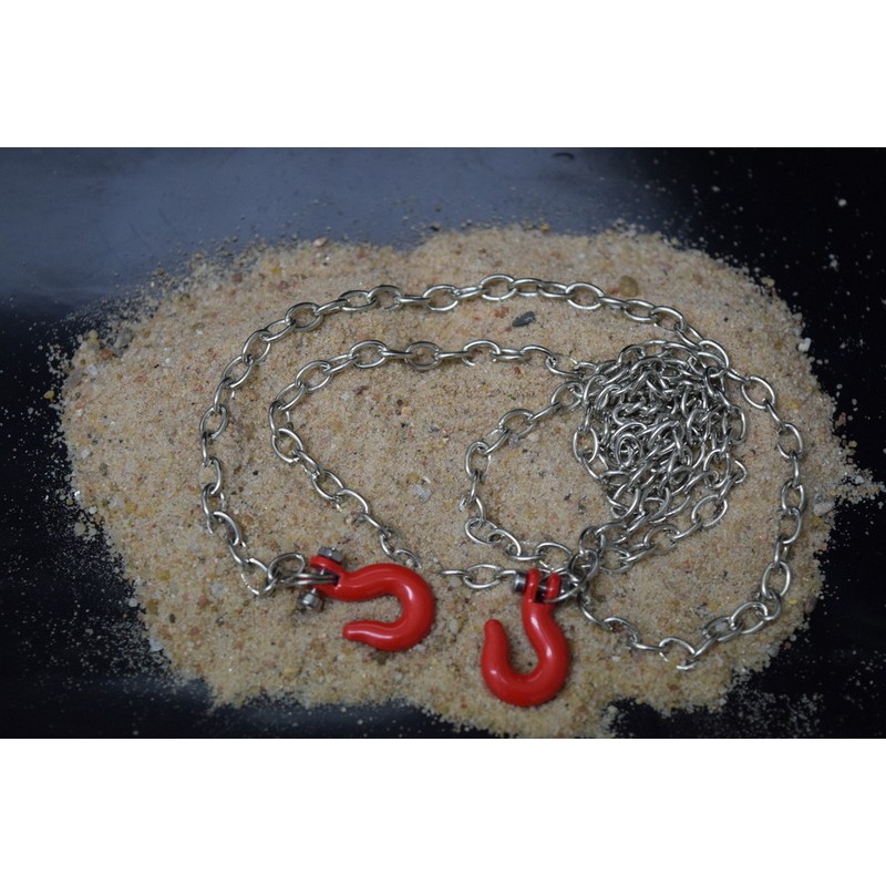 Chaîne d'acier de avec crochet robuste 1:10