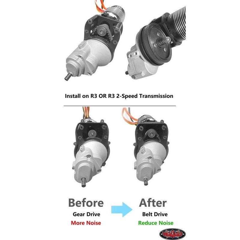 KIT D'ENTRAÎNEMENT PAR COURROIE POUR TRANSMISSIONS R3 SIMPLE/2 VITESSES ...